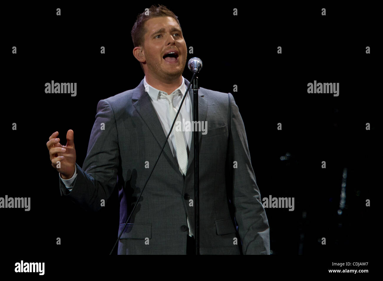 MICHAEL BUBLE play to a full house at Rod Laver Arena in Melbourne ...