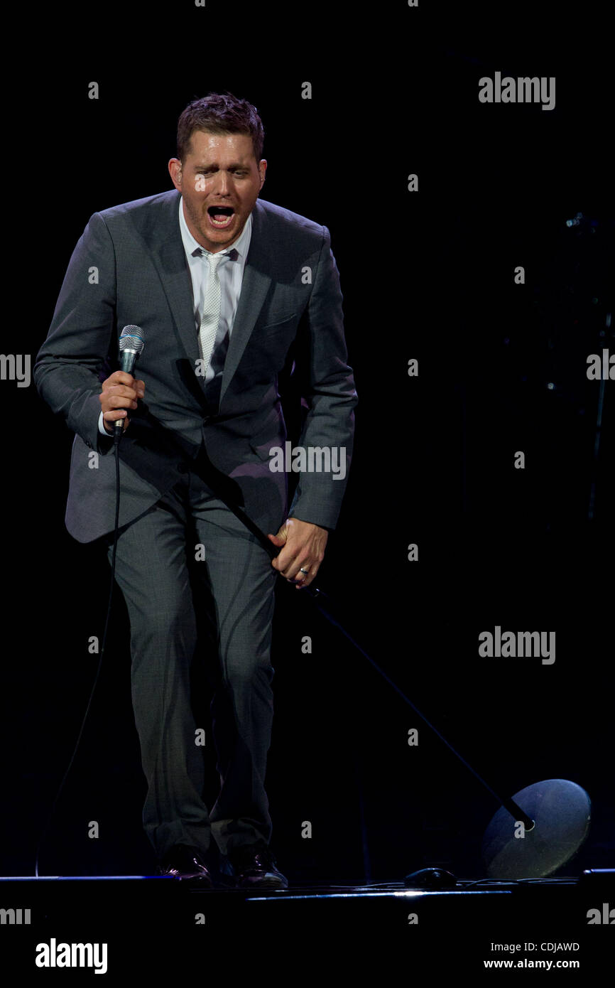 MICHAEL BUBLE play to a full house at Rod Laver Arena in Melbourne ...