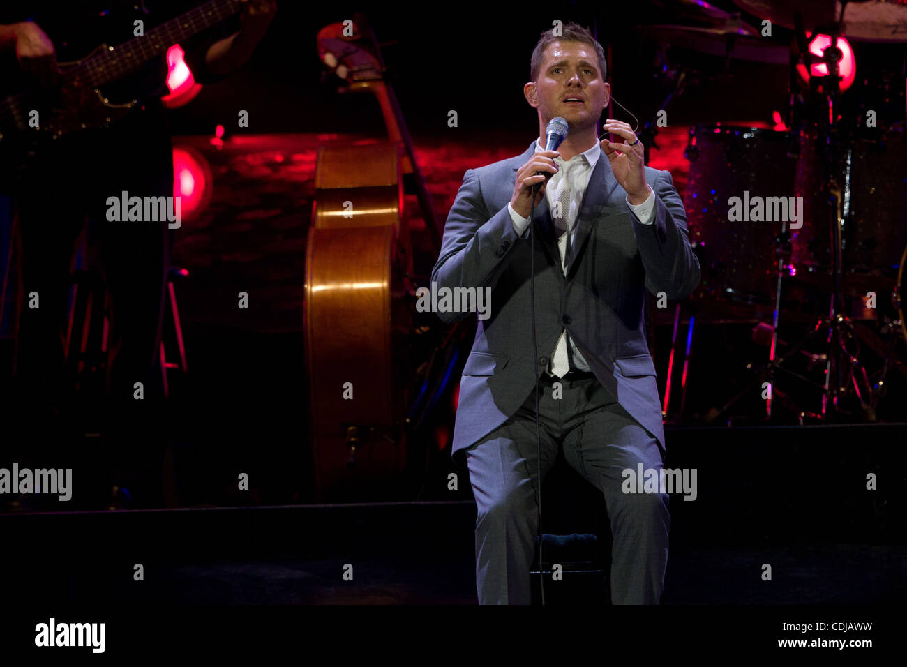 MICHAEL BUBLE play to a full house at Rod Laver Arena in Melbourne ...