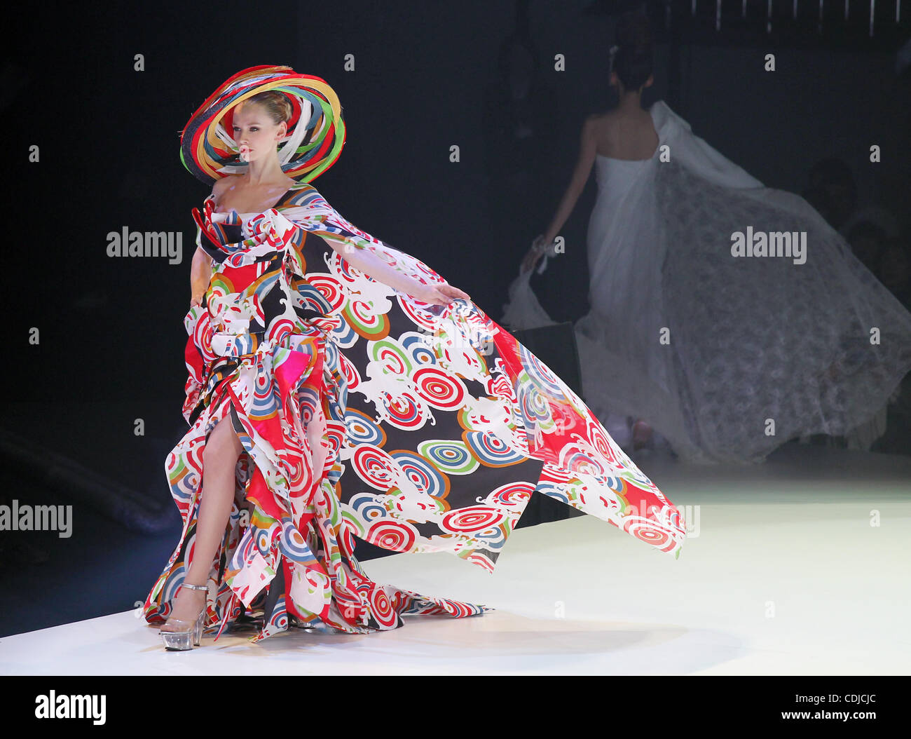 Feb. 23, 2011 - Tokyo, Japan - A model on the catwalk showcases the ...