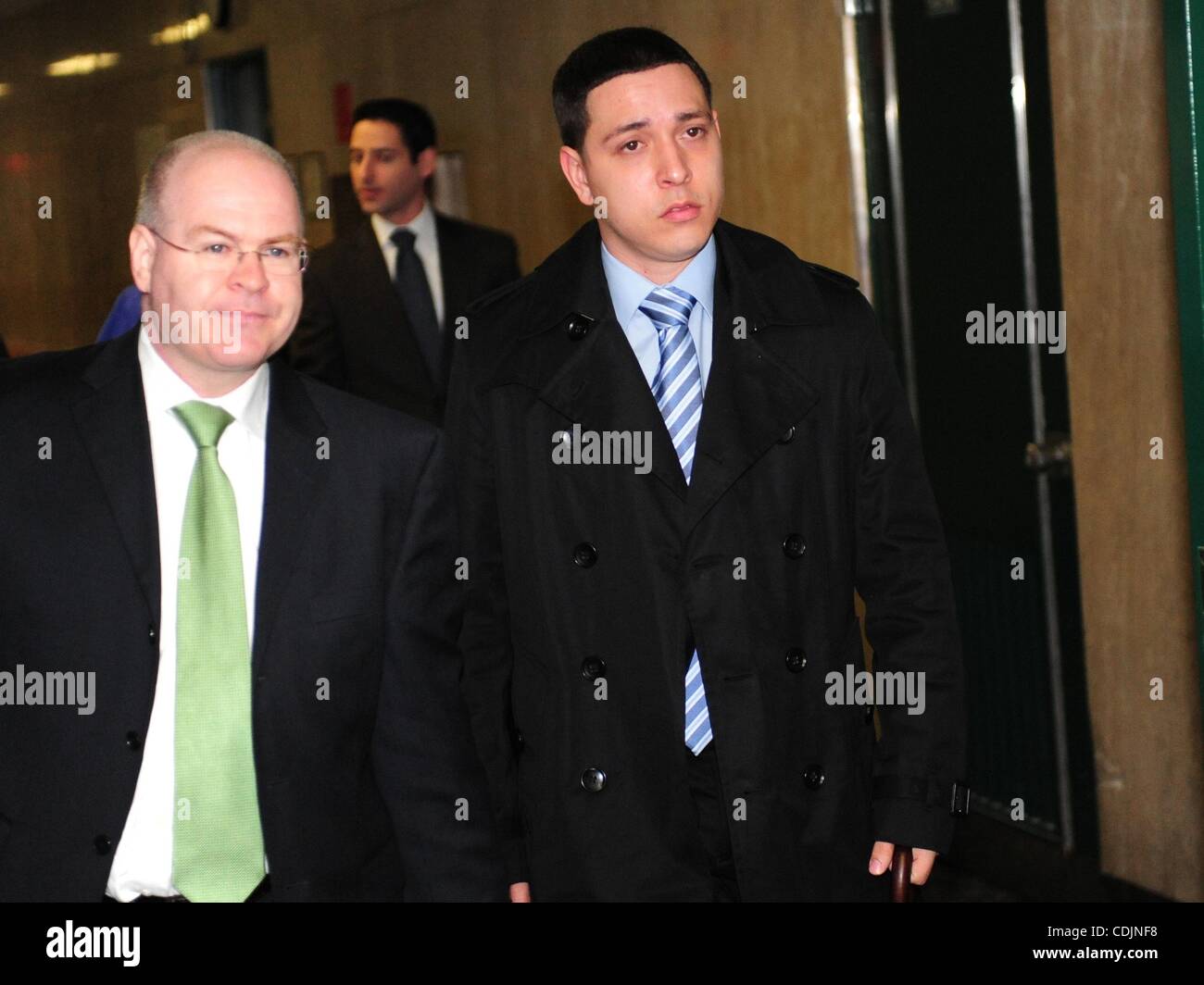 Feb. 28, 2011 - New York, New York, U.S. - FRANKLIN MATA (R) arrives as ...