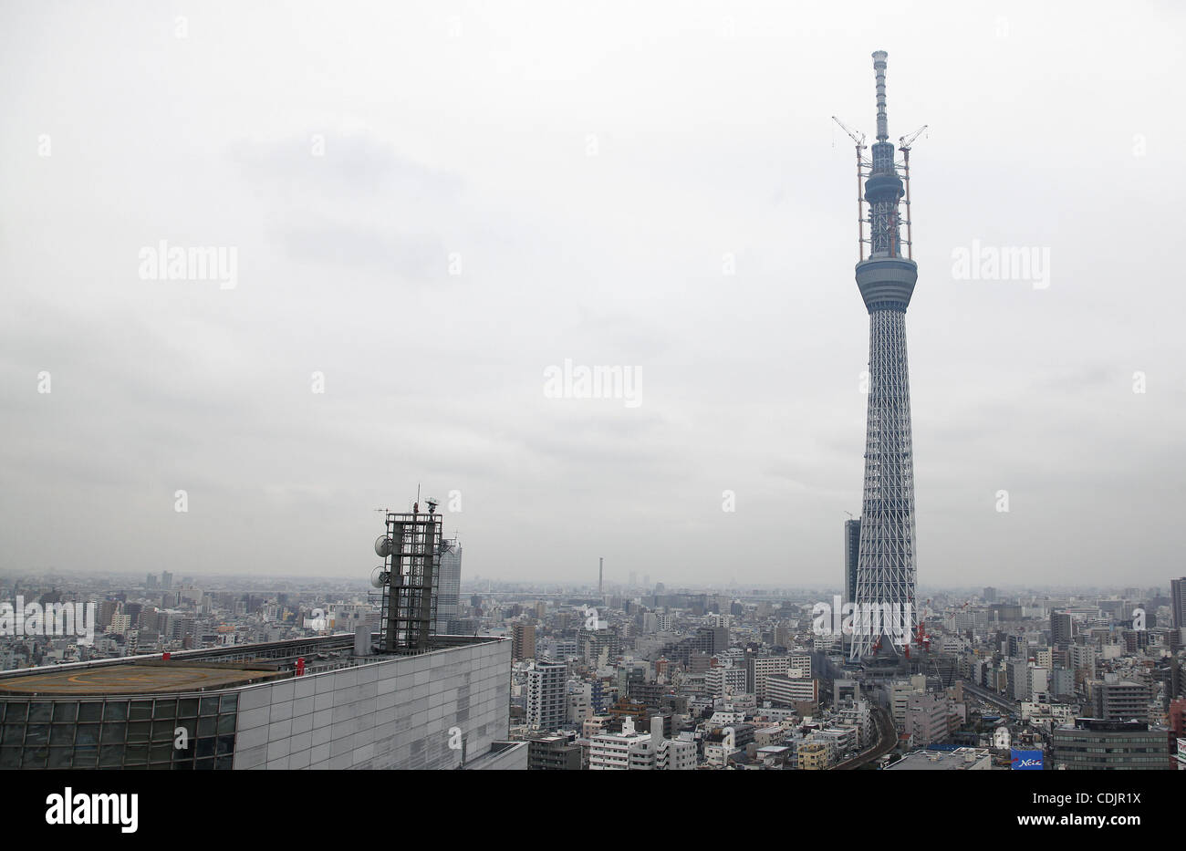 Mar. 1, 2011 - Tokyo, Japan - The self-standing broadcast tower, Tokyo ...