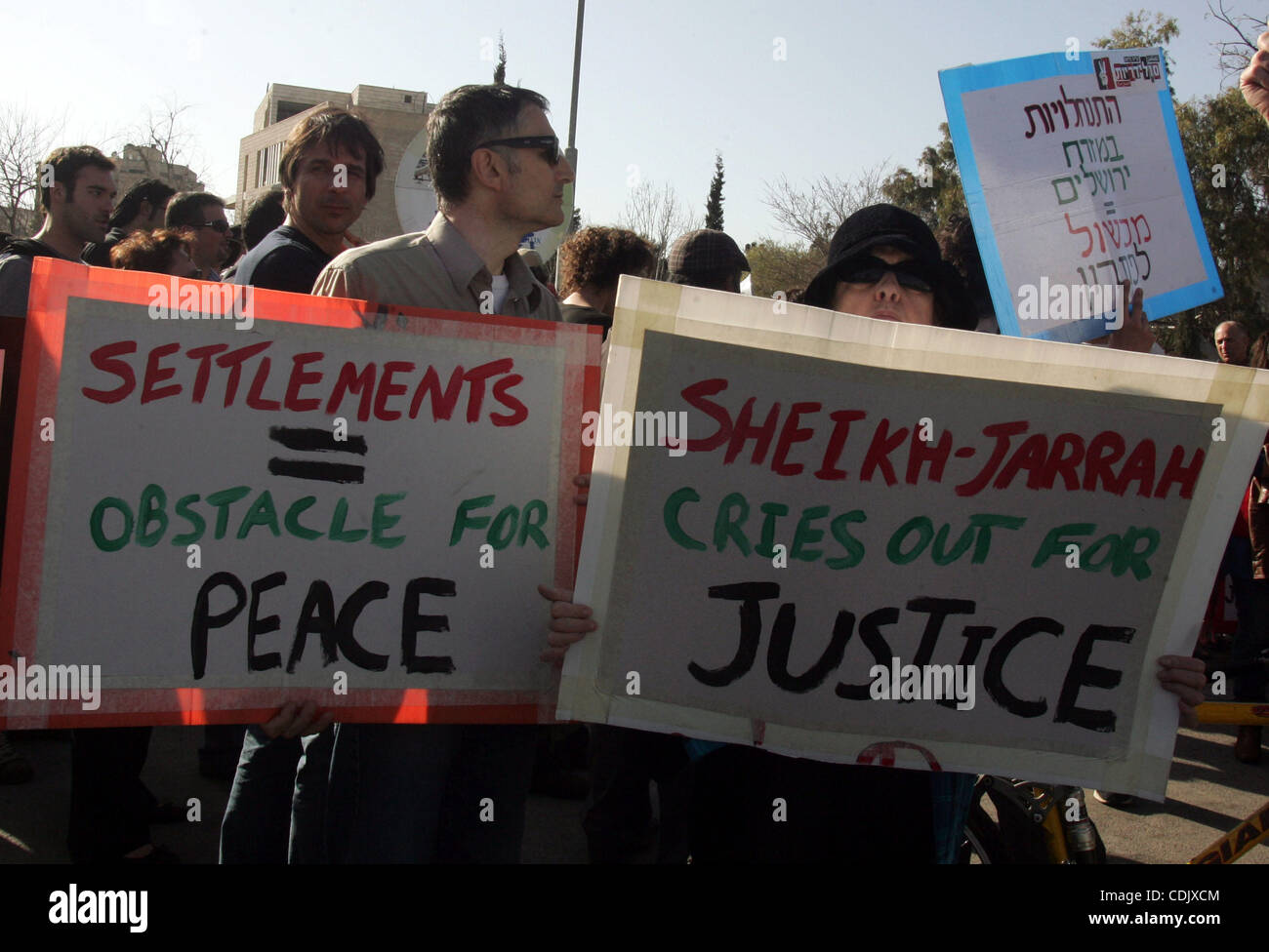 Mar 04, 2011 - Jerusalem, Israel - Palestinians and Israeli left-wing ...