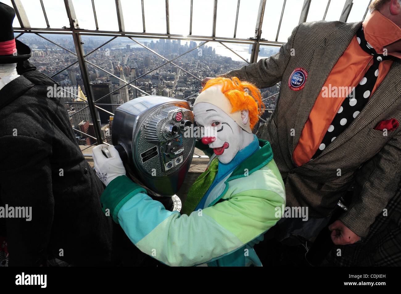 Mar. 4, 2011 - Manhattan, New York, U.S. - Clowns from Ringling Bros ...
