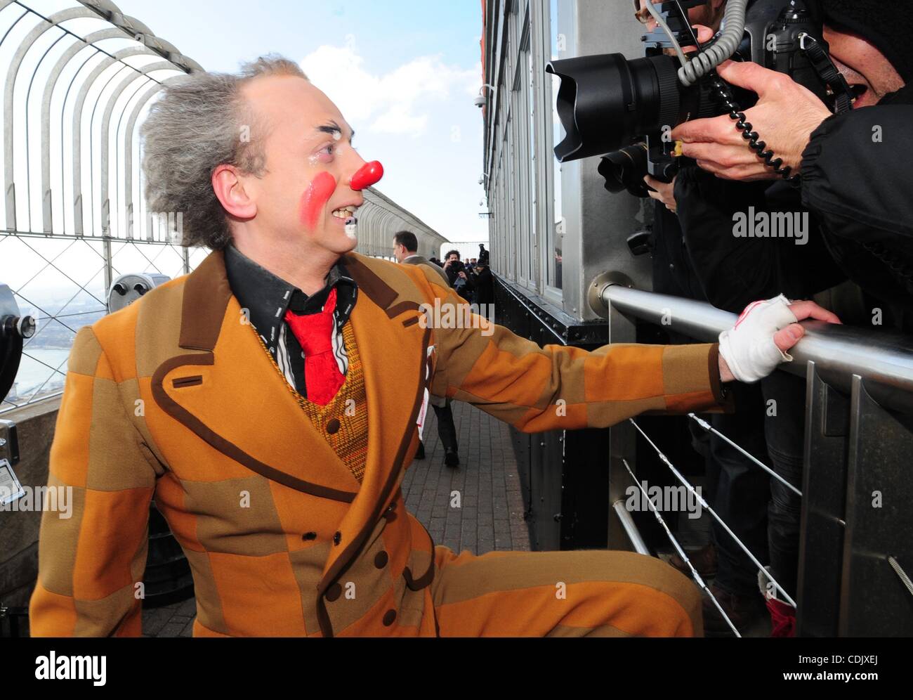Mar. 4, 2011 - Manhattan, New York, U.S. - Clowns from Ringling Bros ...