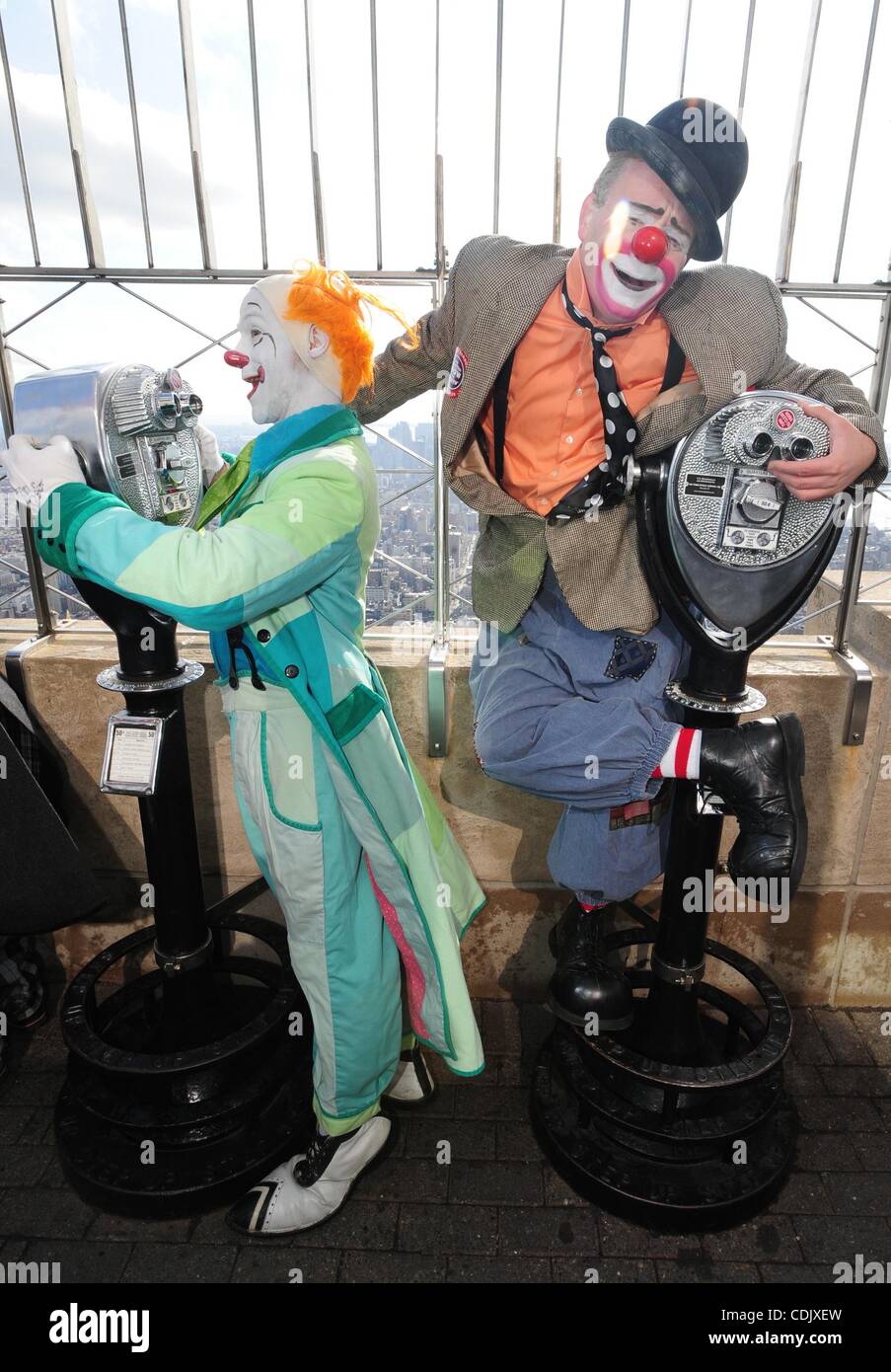 Mar. 4, 2011 - Manhattan, New York, U.S. - Clowns from Ringling Bros ...