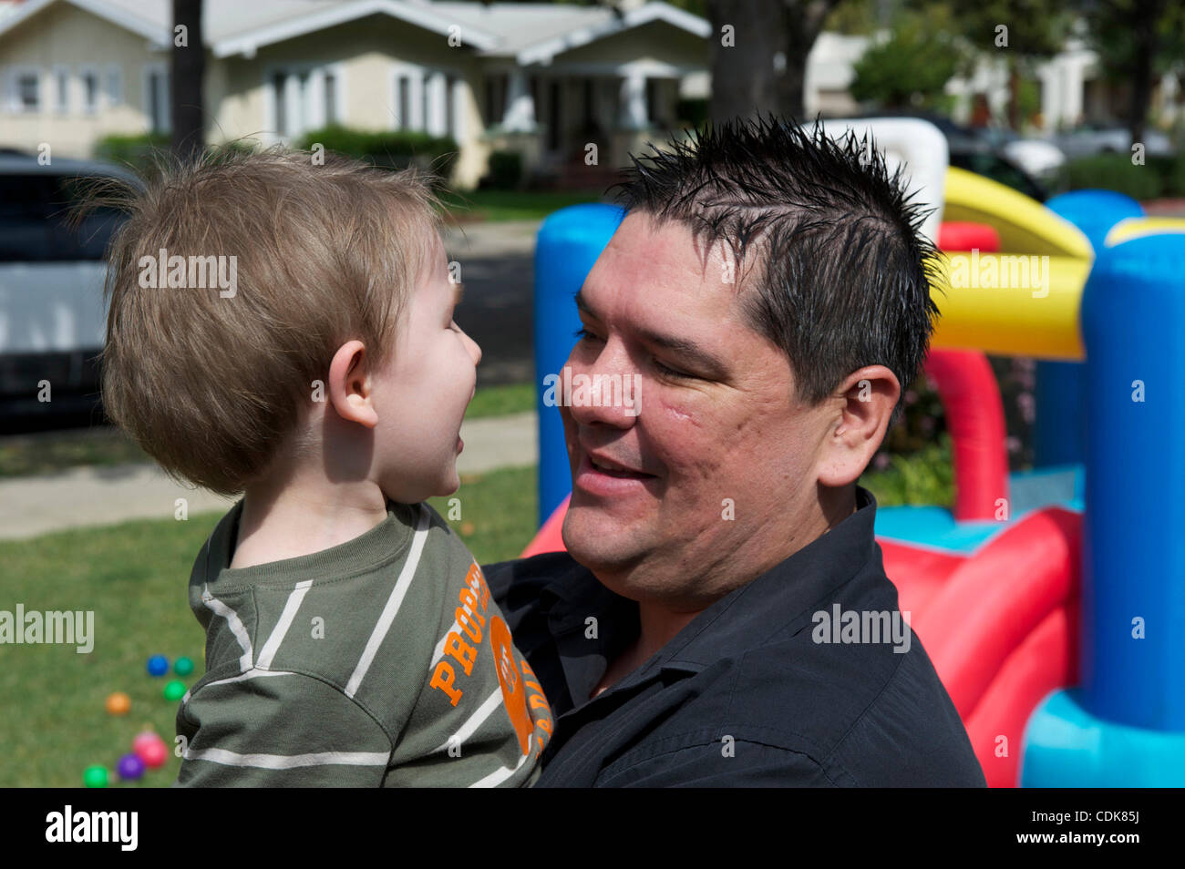 March 12, 2011- Fullerton, California, USA - Larry Houser plays with ...