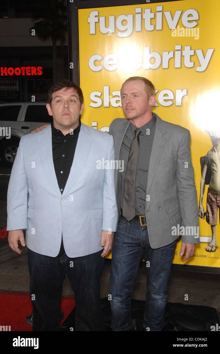 Mar. 14, 2011 - Hollywood, California, U.S. - Nick Frost and Simon Pegg ...
