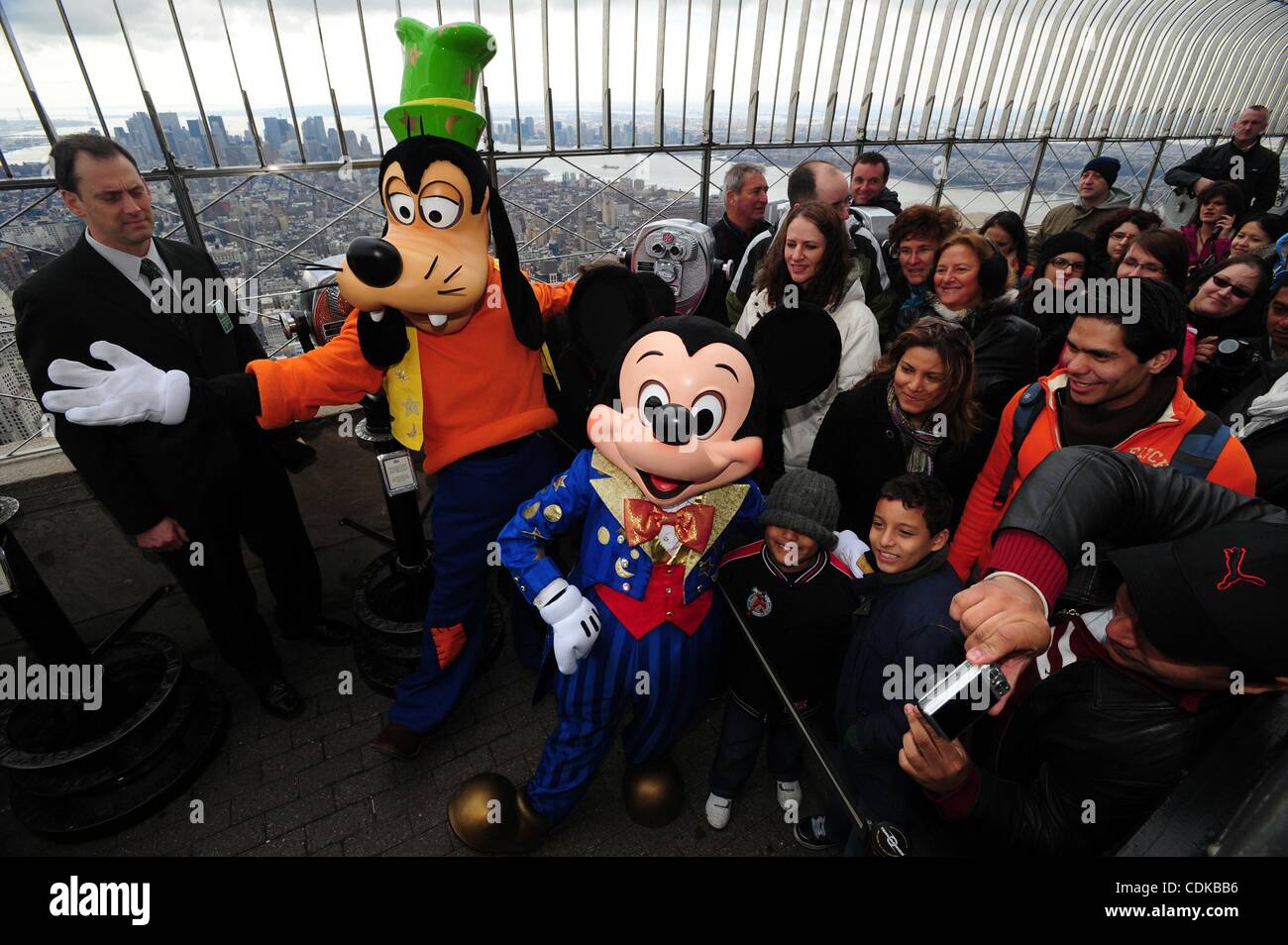 Mar. 15, 2011 - Manhattan, New York, U.S. - Mickey Mouse, Goofy and ...