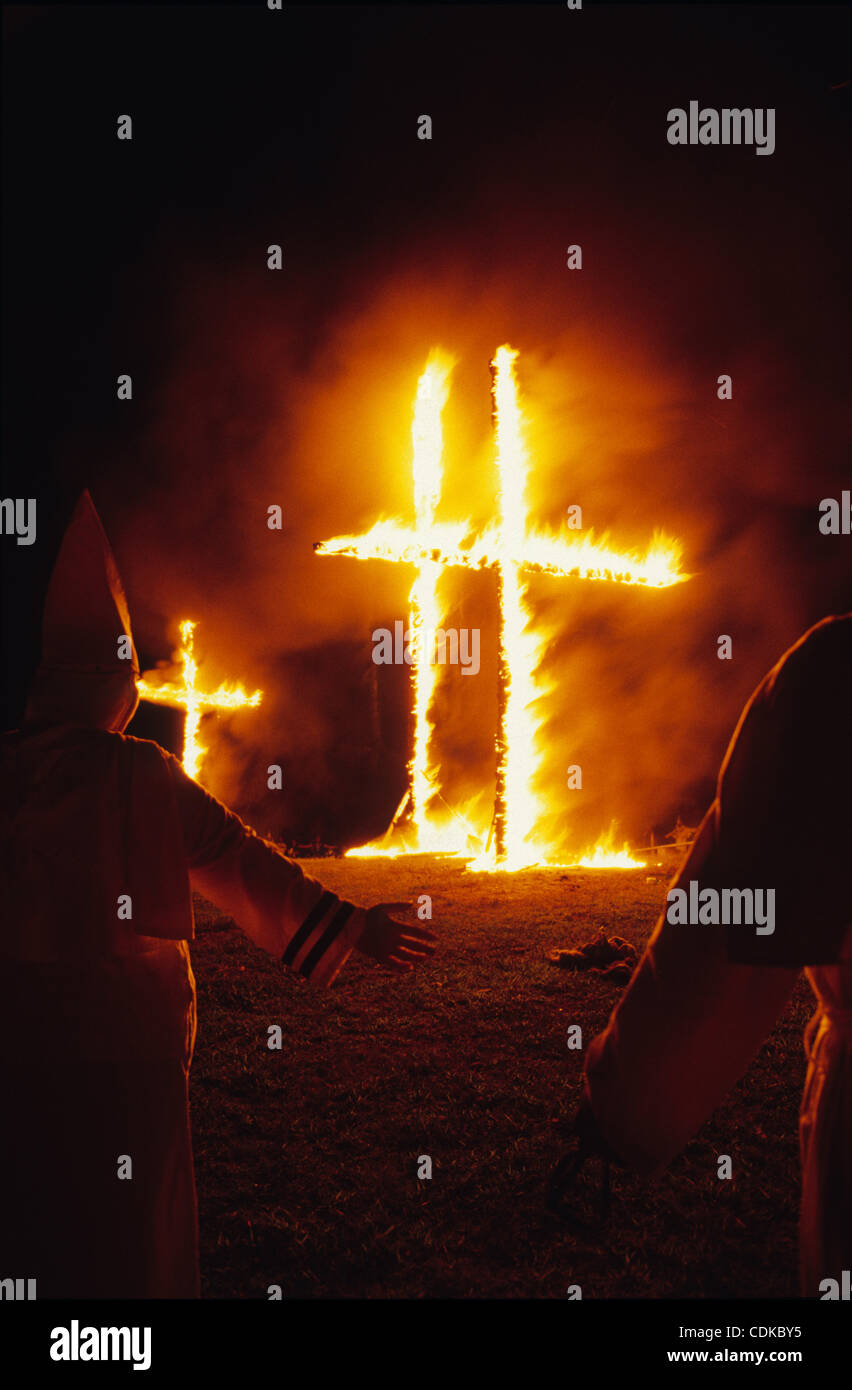 Mar. 15, 2011 - Stone Mountain, GA, USA - Ku Klux Klan (KKK) members ...