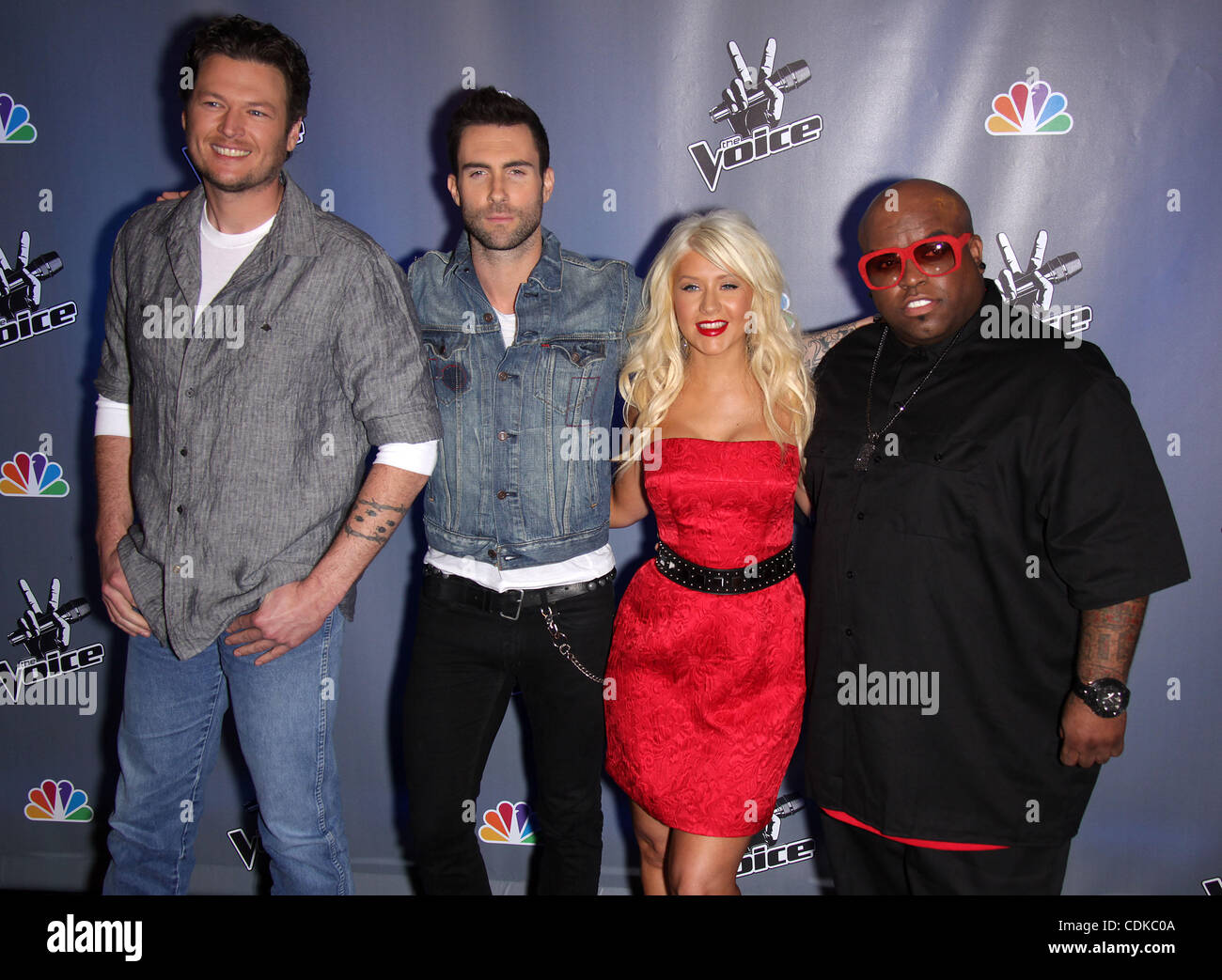 Cee lo green blake shelton hi-res stock photography and images - Alamy