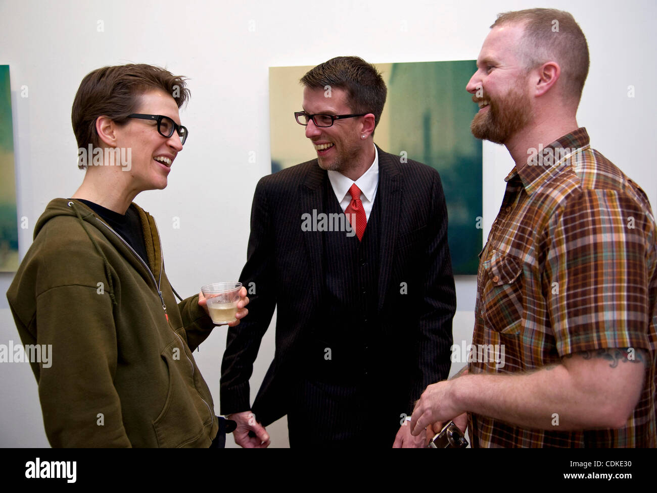 Mar.17, 2011 - San Francisco, California, USA - RACHEL MADDOW, MICHAEL ...