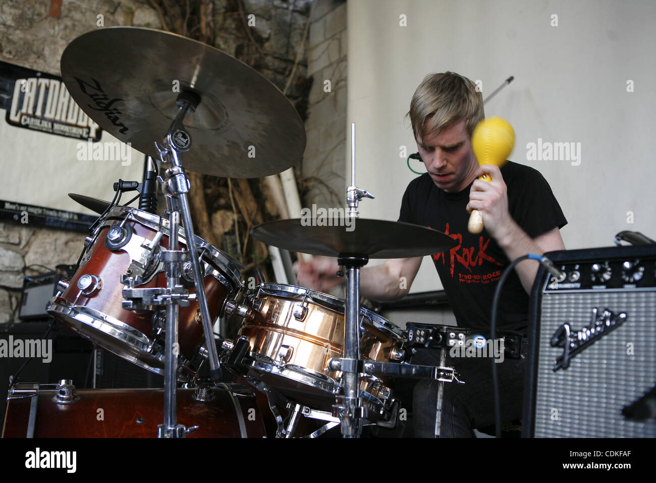 Mar. 18, 2011 - Austin, Texas, U.S. - Bear Hands performing at Ale ...
