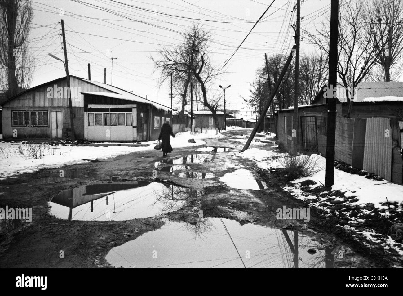 People lives in the containers after 23 years. Asia, Armenia, Gyumri ...