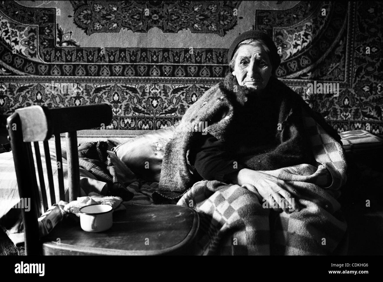 People lives in the containers after 23 years. Asia, Armenia, Gyumri ...