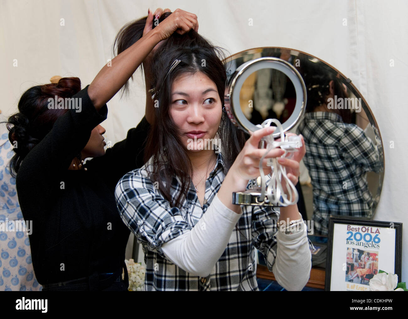 Mar. 20, 2011 - Los Angeles, California, USA - Linda Chi and stylist ...