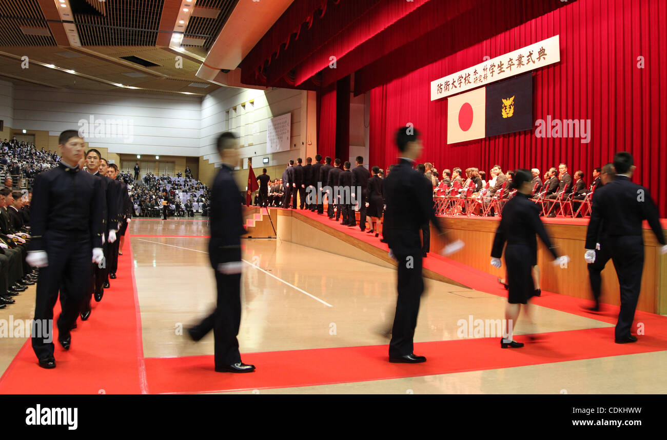 Mar. 20, 2011 - Yokosuka, Japan - Graduates attend the graduation ...