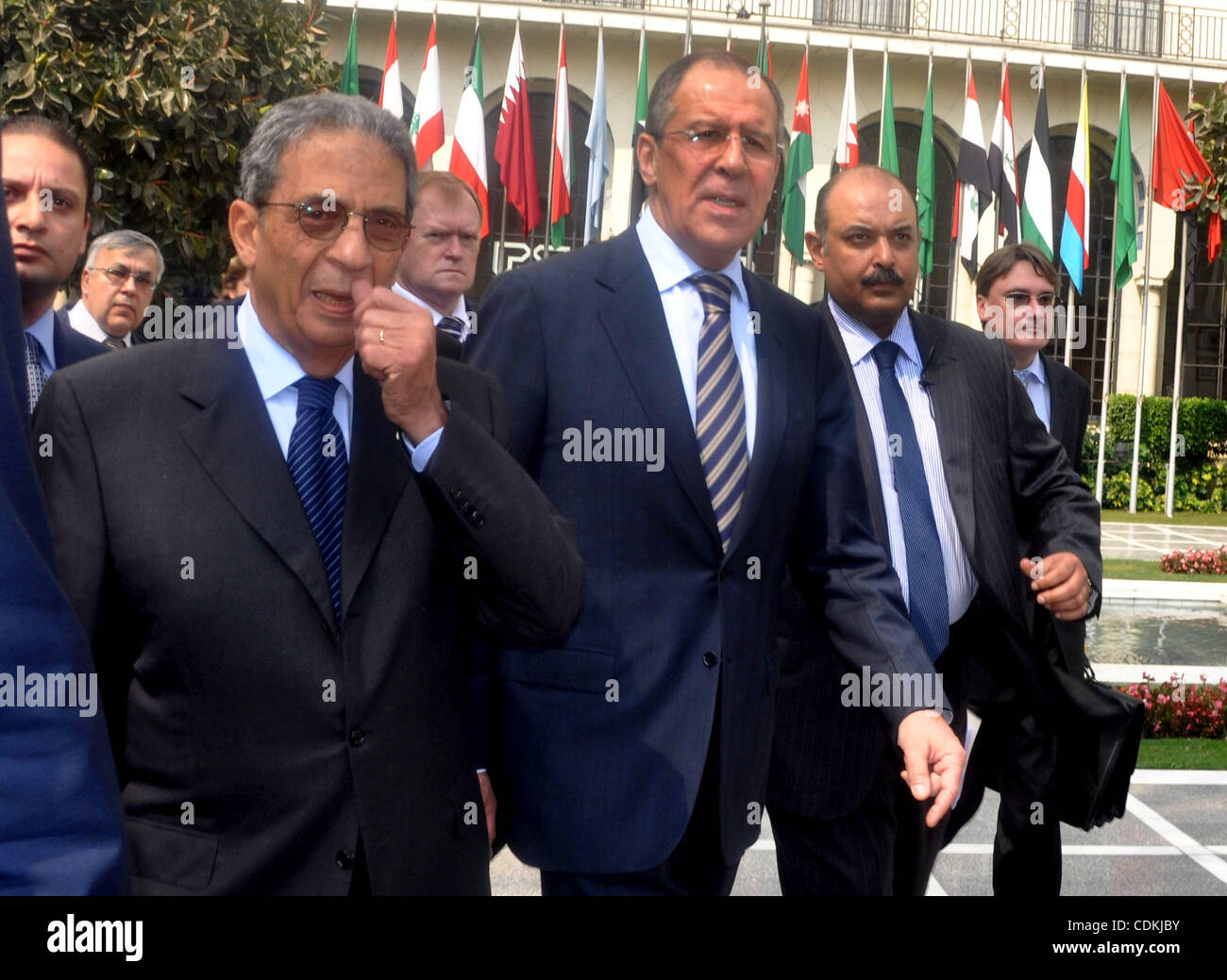 Arab League Secretary General Amr Moussa meets with Russian Foreign ...
