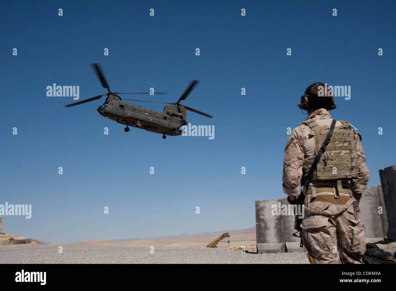 Mar 23, 2011 - Qalat, Zabul, Afghanistan - A U.S. Marine watches a U.S ...