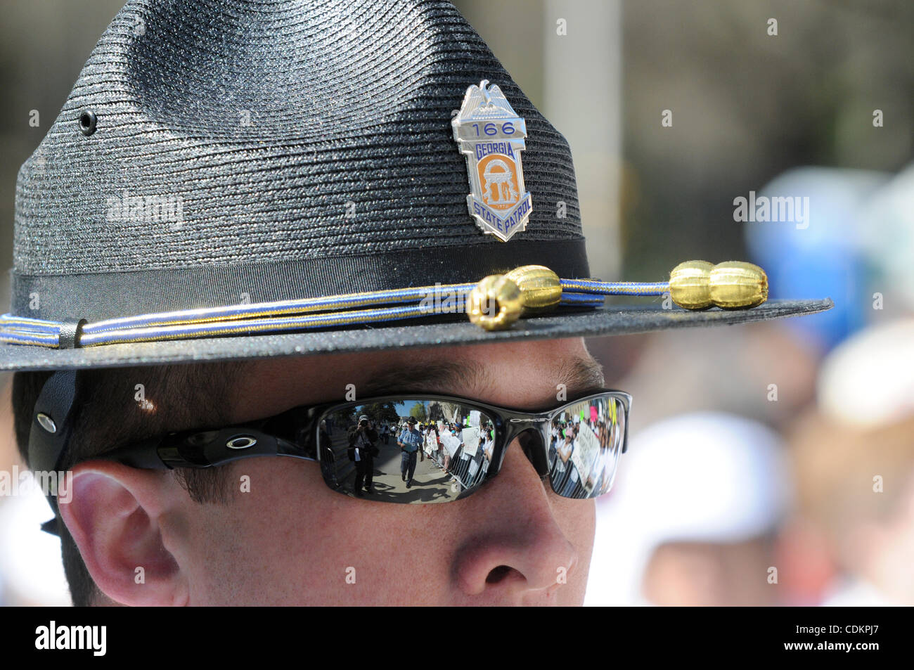 Mar. 24, 2011 - Atlanta, GEORGIA, U.S. - A Georgia State Patrol trooper ...