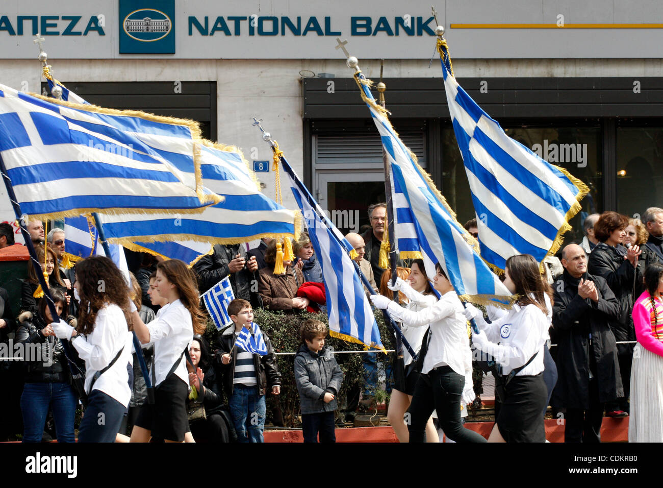 Mar. 24, 2011 - Athens, Greece - Schools teachers were confronted with ...
