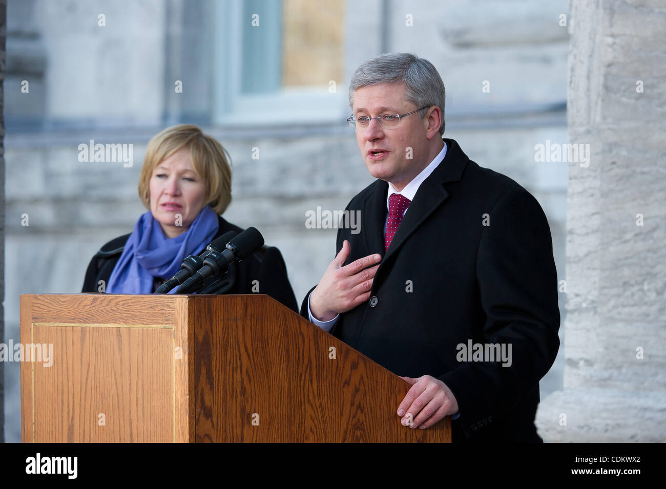 Stephen harper wife laureen hi-res stock photography and images - Alamy
