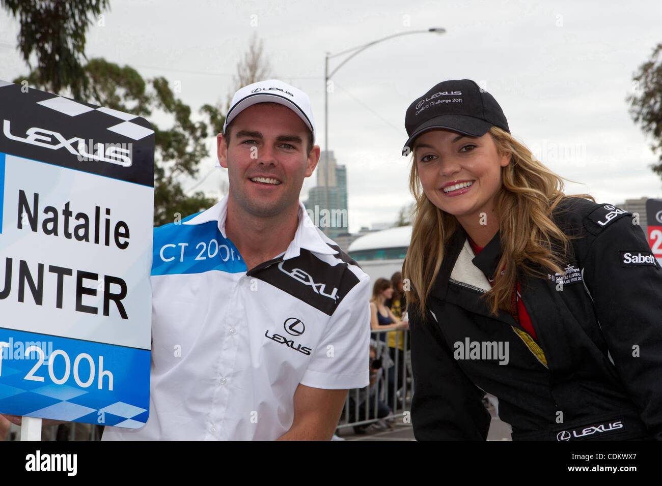 Mar 27, 2011 - Melbourne, Australia - NATALIE HUNTER in the Lexus ...