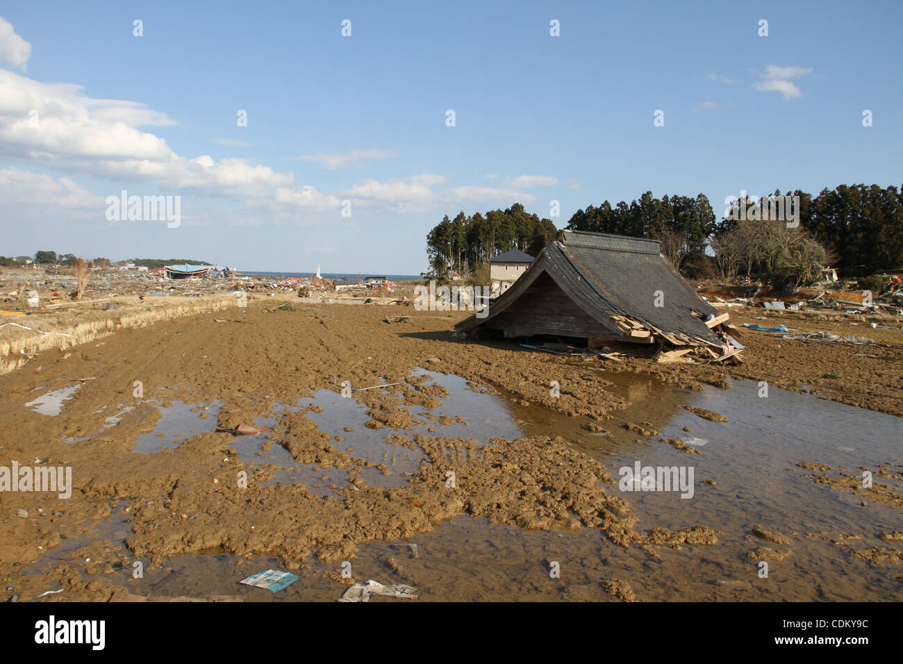 March, 28, 2011 - Kesennuma, Miyagi, Japan - Two weeks after the ...
