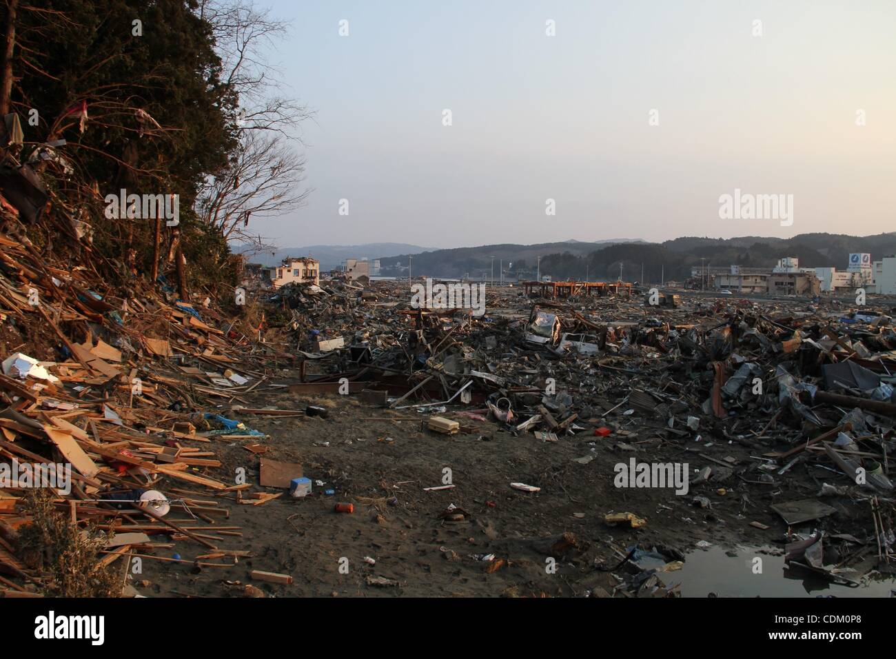 Mar 29, 2011 - Minamisanriku, Miyagi, Japan - The town is still in ...