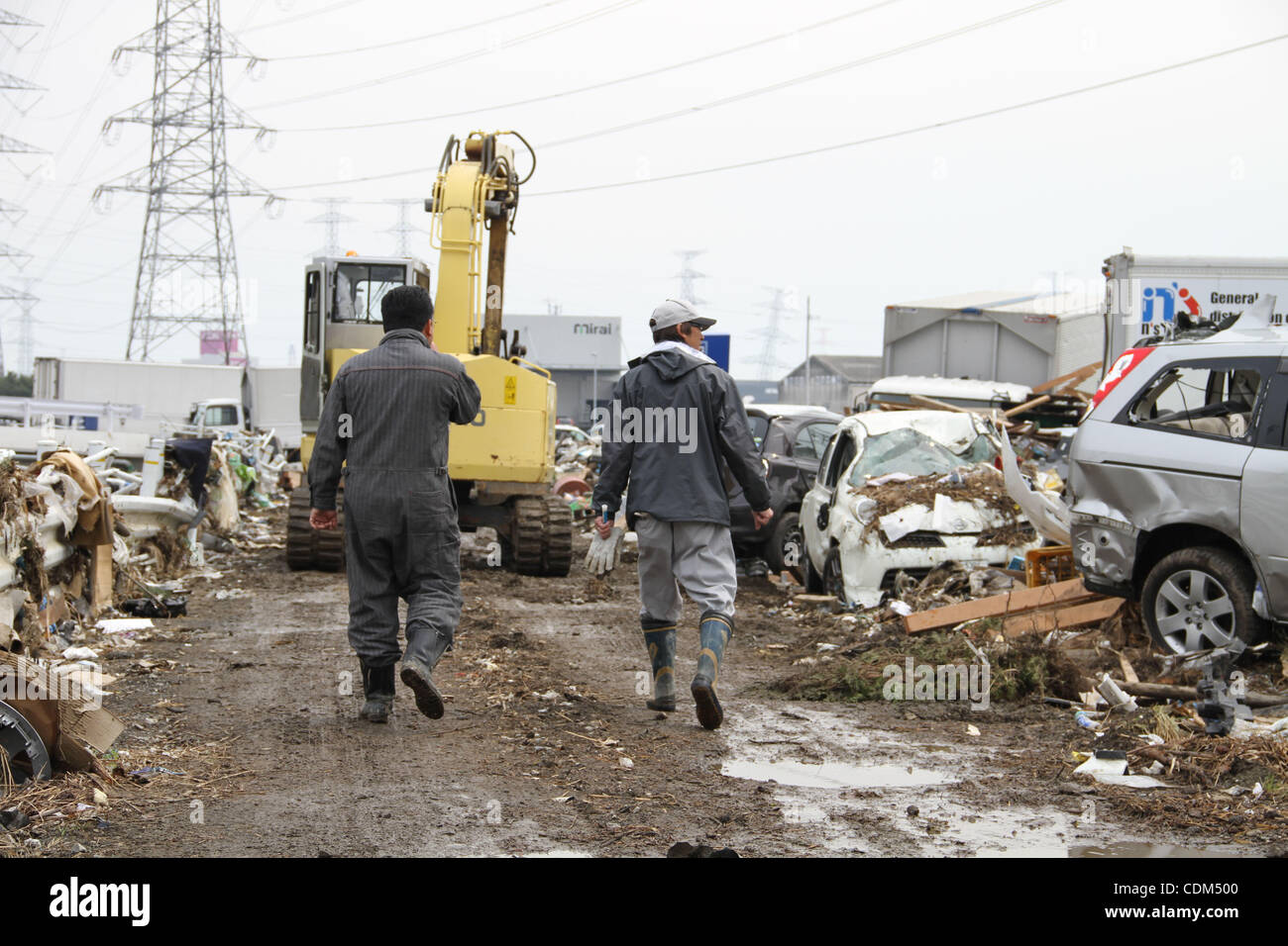 Mar 31, 2011 - Sendai, Japan - Almost three weeks after the tsunami the ...