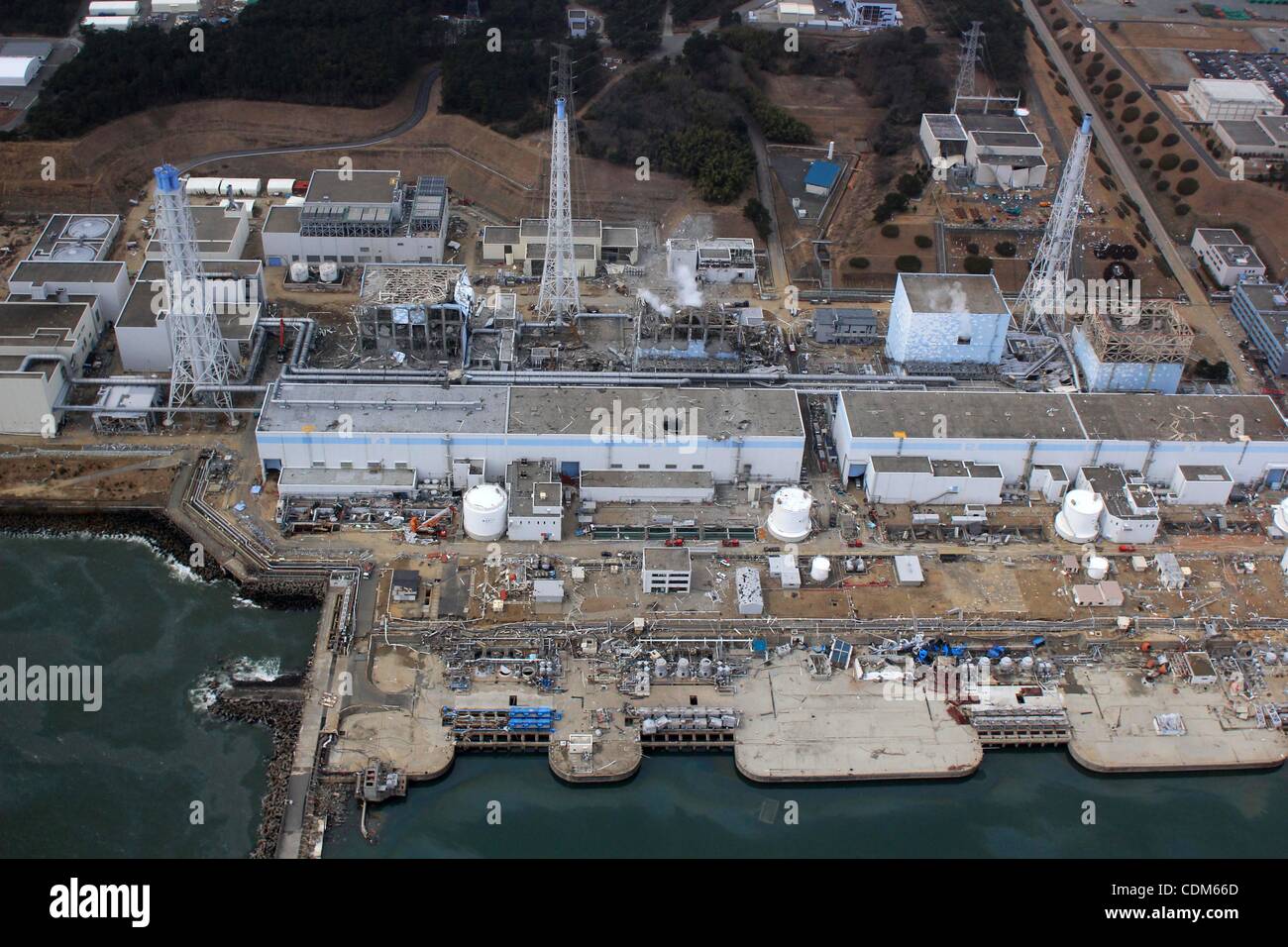 Fukushima power plant aerial hi-res stock photography and images - Alamy