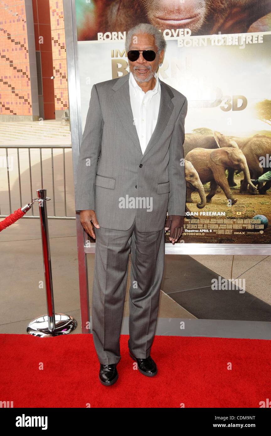 Apr. 2, 2011 - Los Angeles, California, U.S. - Morgan Freeman Attending ...