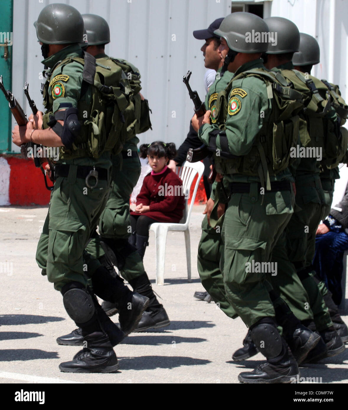 Palestinian police officers loyal to Palestinian President Mahmoud ...