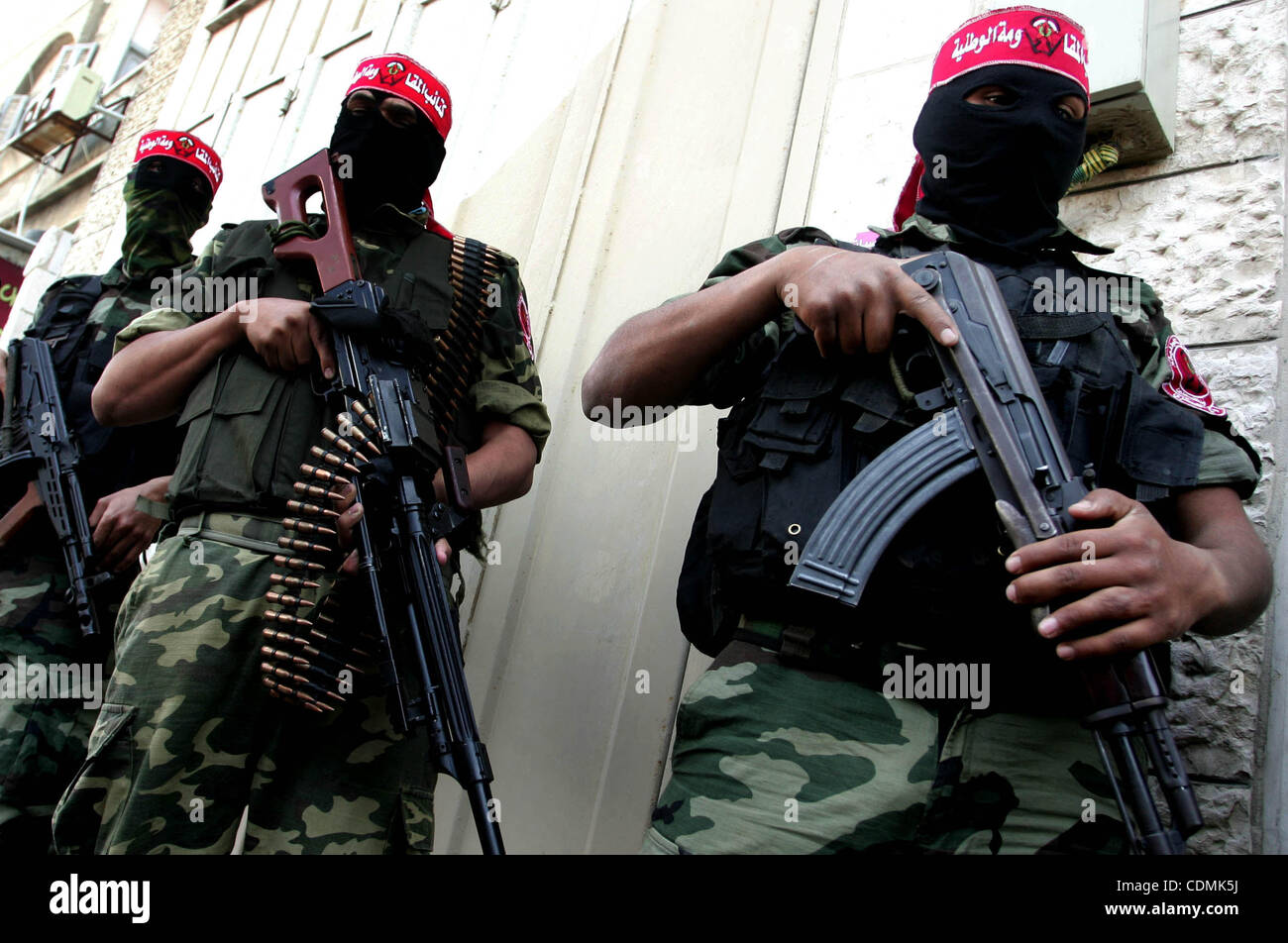 Palestinian militants of the National Resistance Brigades, the military ...