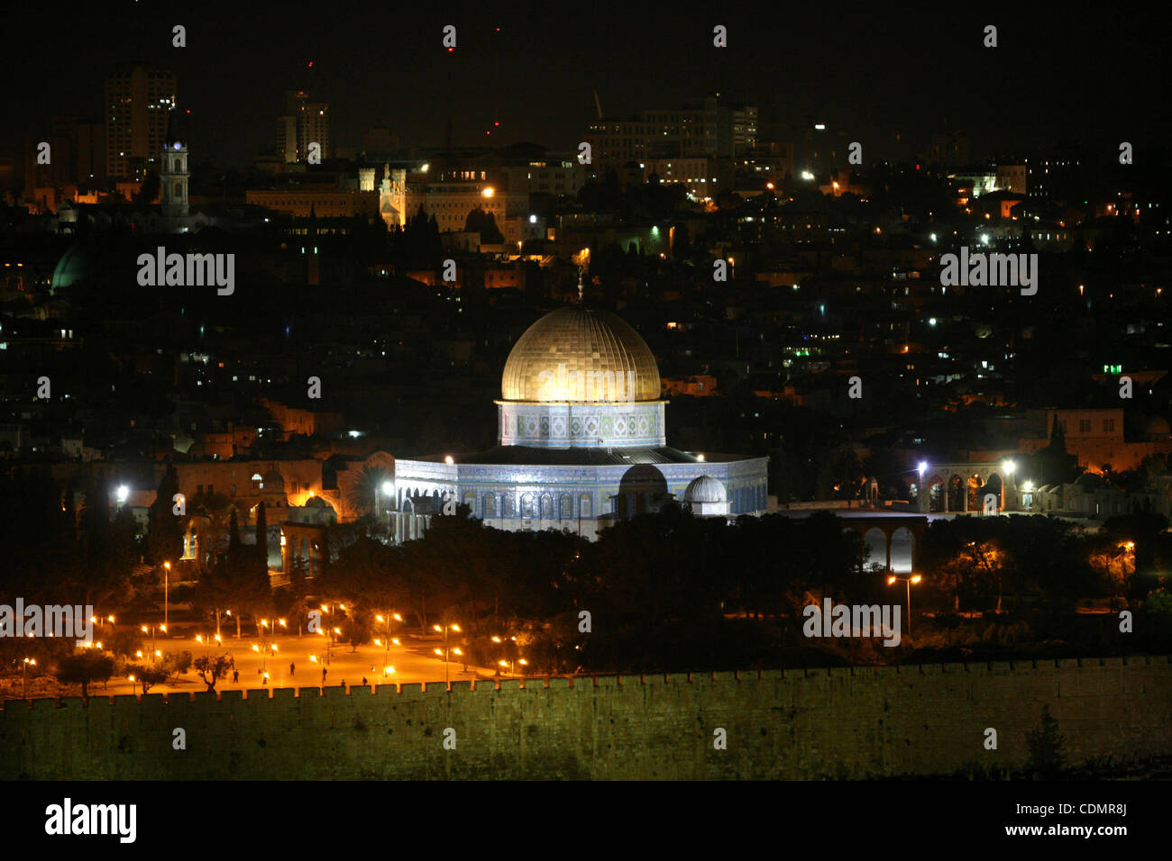The Dome of the Rock is seen in the Al-Aqsa Mosque compound during ...