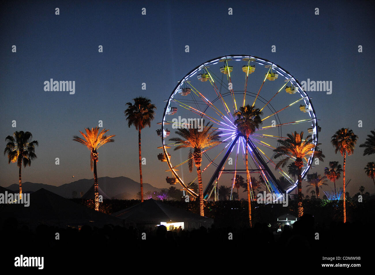 Coachella music festival ferris wheel hi-res stock photography and ...