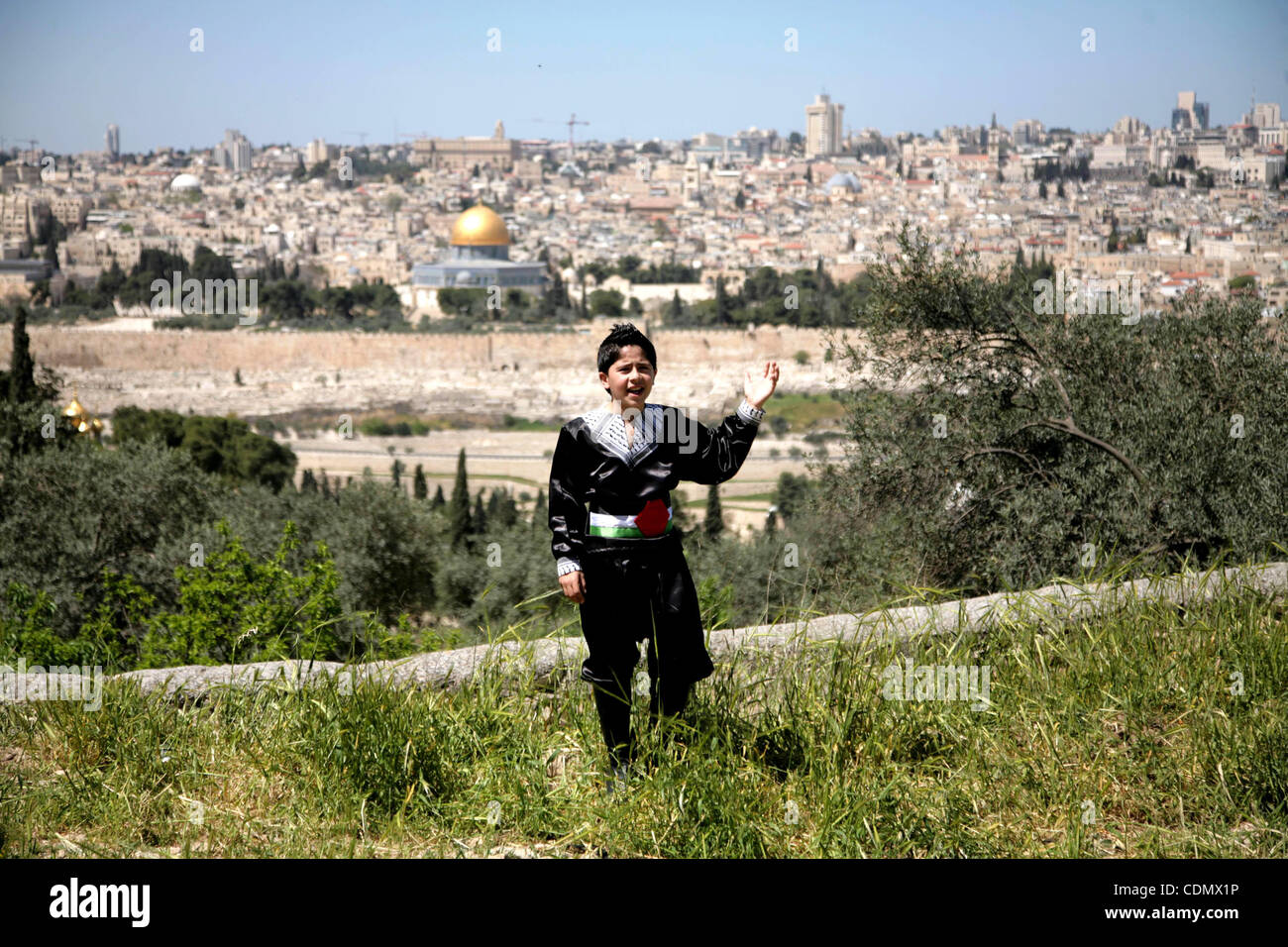 The Palestinian child Issam Bashiti, who was participated in the ...