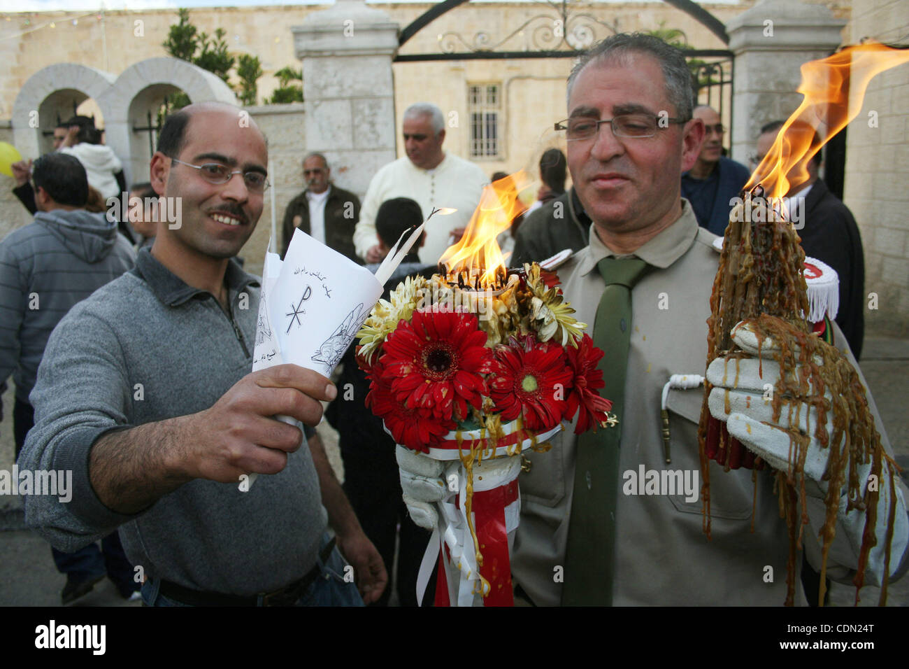 Apr 23, 2011 - Ramallah, West Bank - Palestinian Orthodox Christians ...
