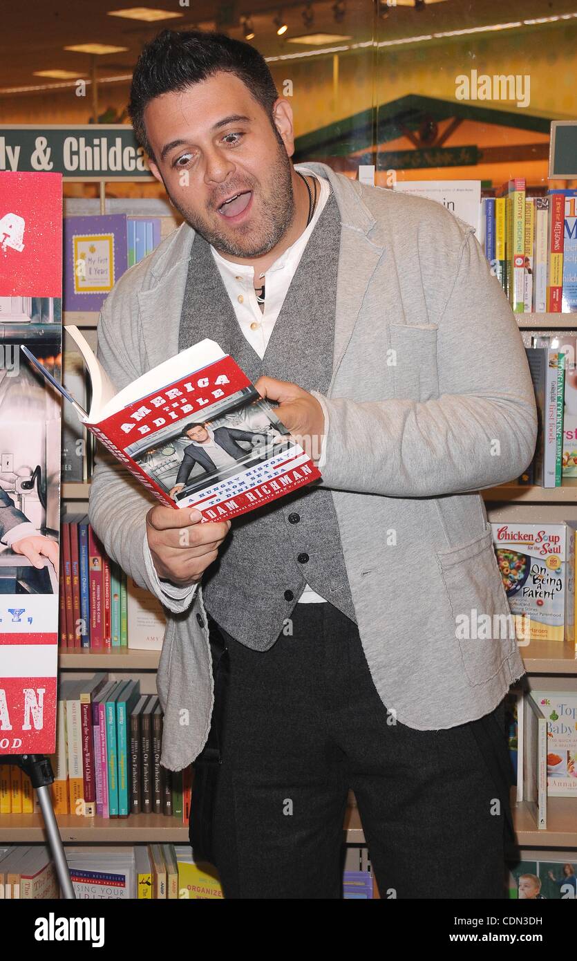 Apr. 27, 2011 - Hollywood, California, U.S. - Adam Richman at his in ...