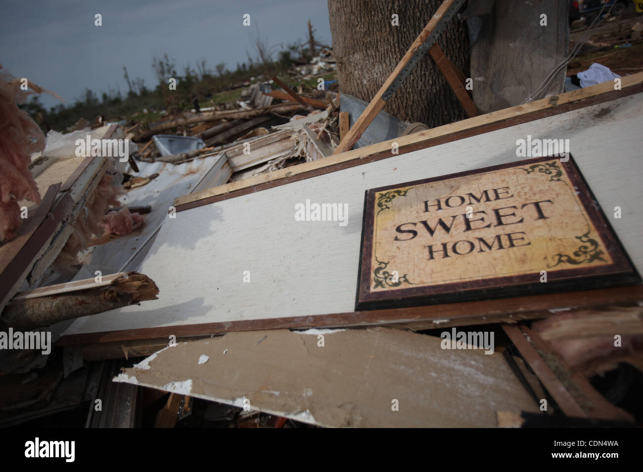 May 1, 2011 - Holt, Alabama, U.S. - A ''Home Sweet Home" sign lays ...