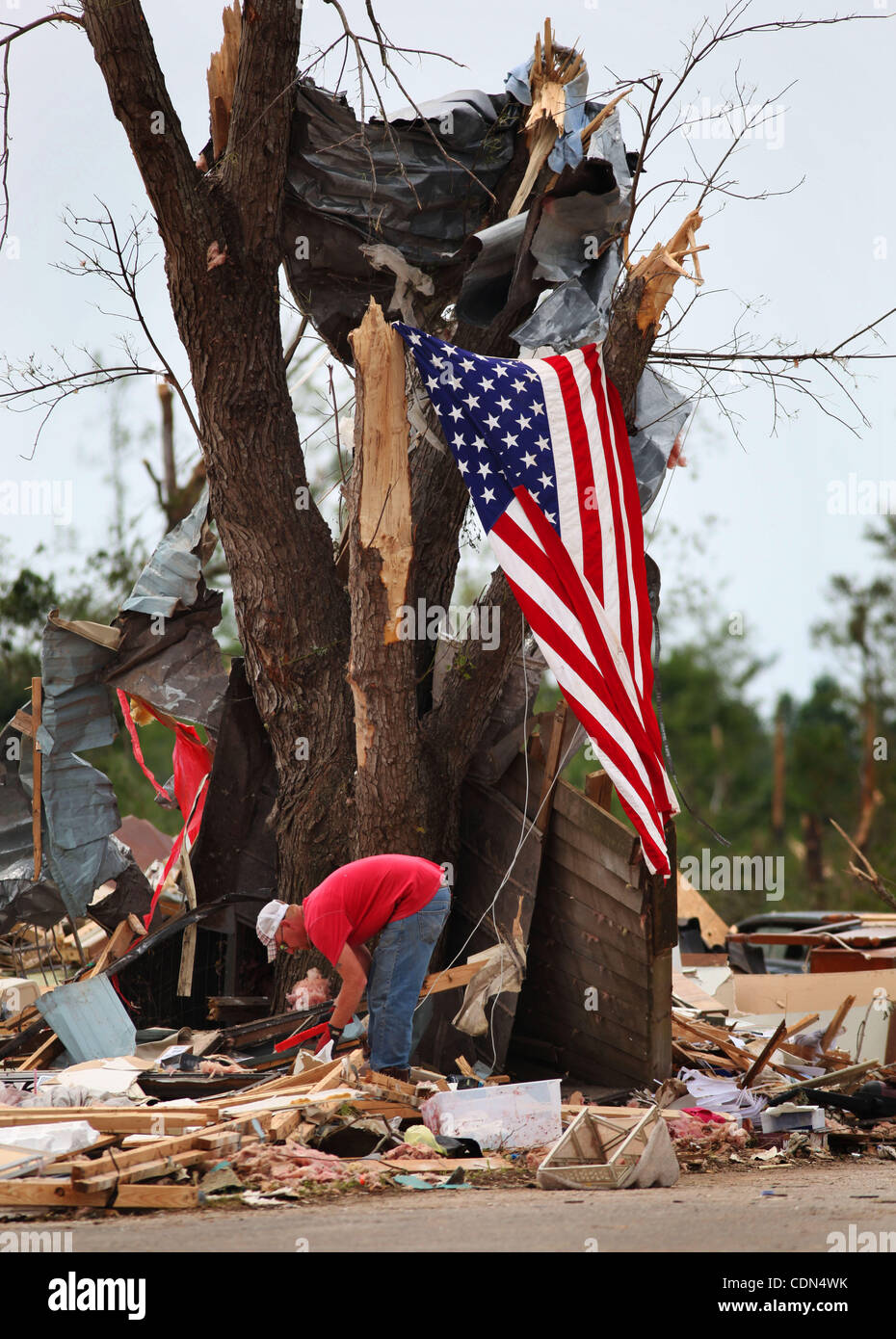 May 1, 2011 - Holt, Alabama, U.S. - DANIEL GILBERT searches through ...