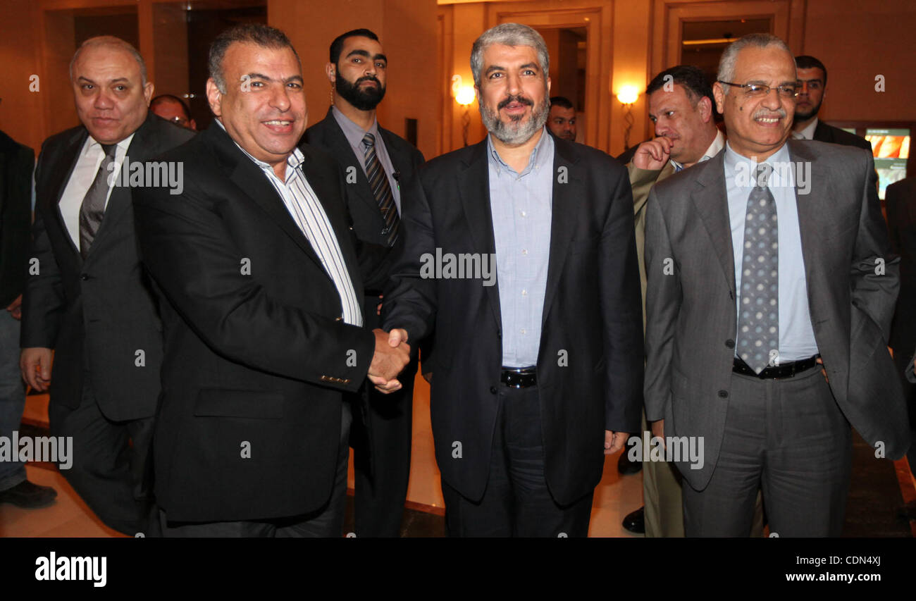 The head of the Hamas political bureau, Khaled Mashaal, arrival to ...