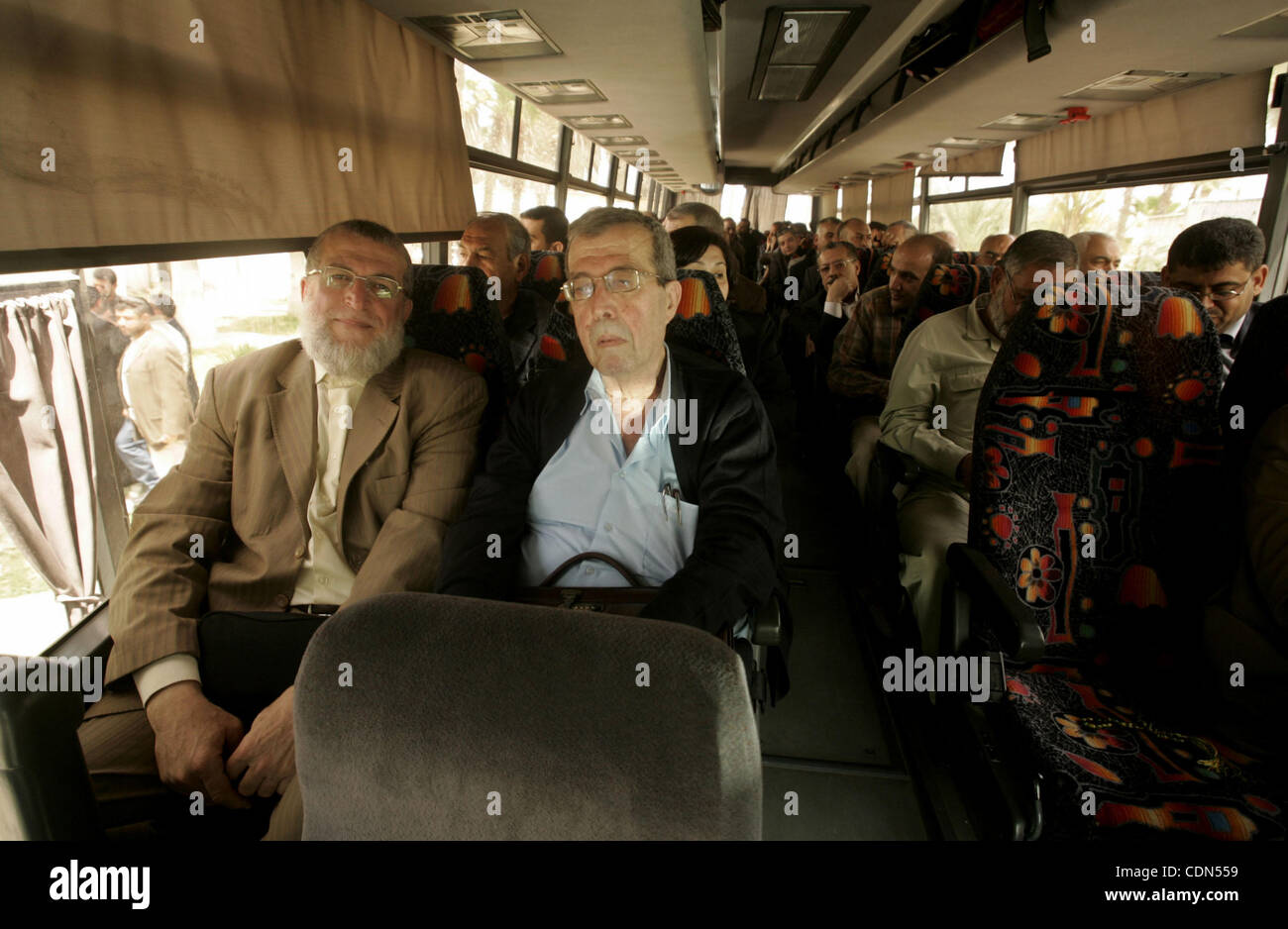 A Gaza Strip-based delegation with members of the Fatah party, the ...