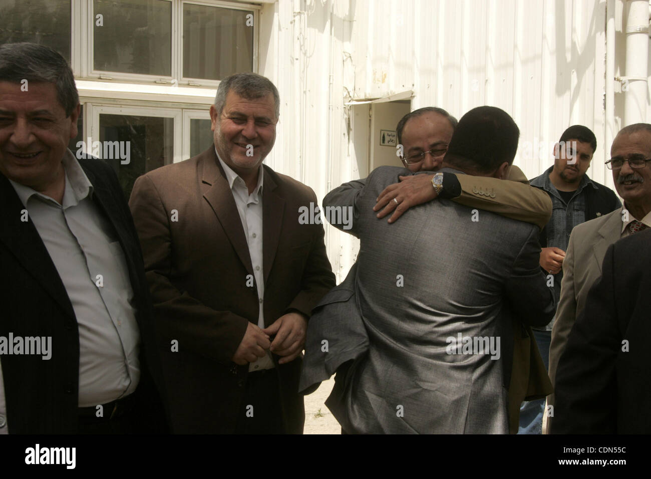 A Gaza Strip-based delegation with members of the Fatah party, the ...