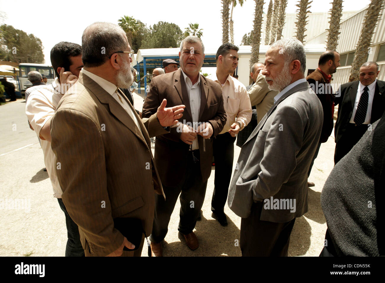 A Gaza Strip-based delegation with members of the Fatah party, the ...