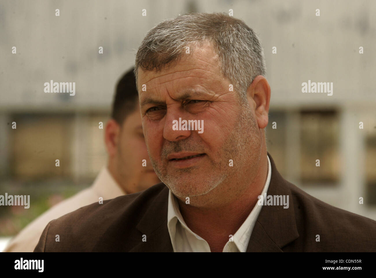 Palestinian Islamic Jihad leader, Khaleed al-Batch arrives at the Rafah ...