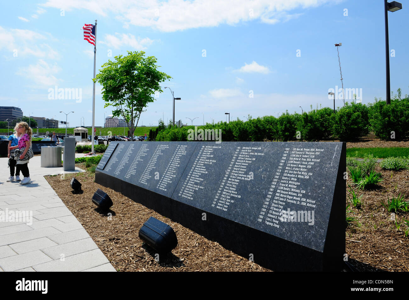MAY 02: The list of those who died on 09/11/2001at the Pentagon in ...