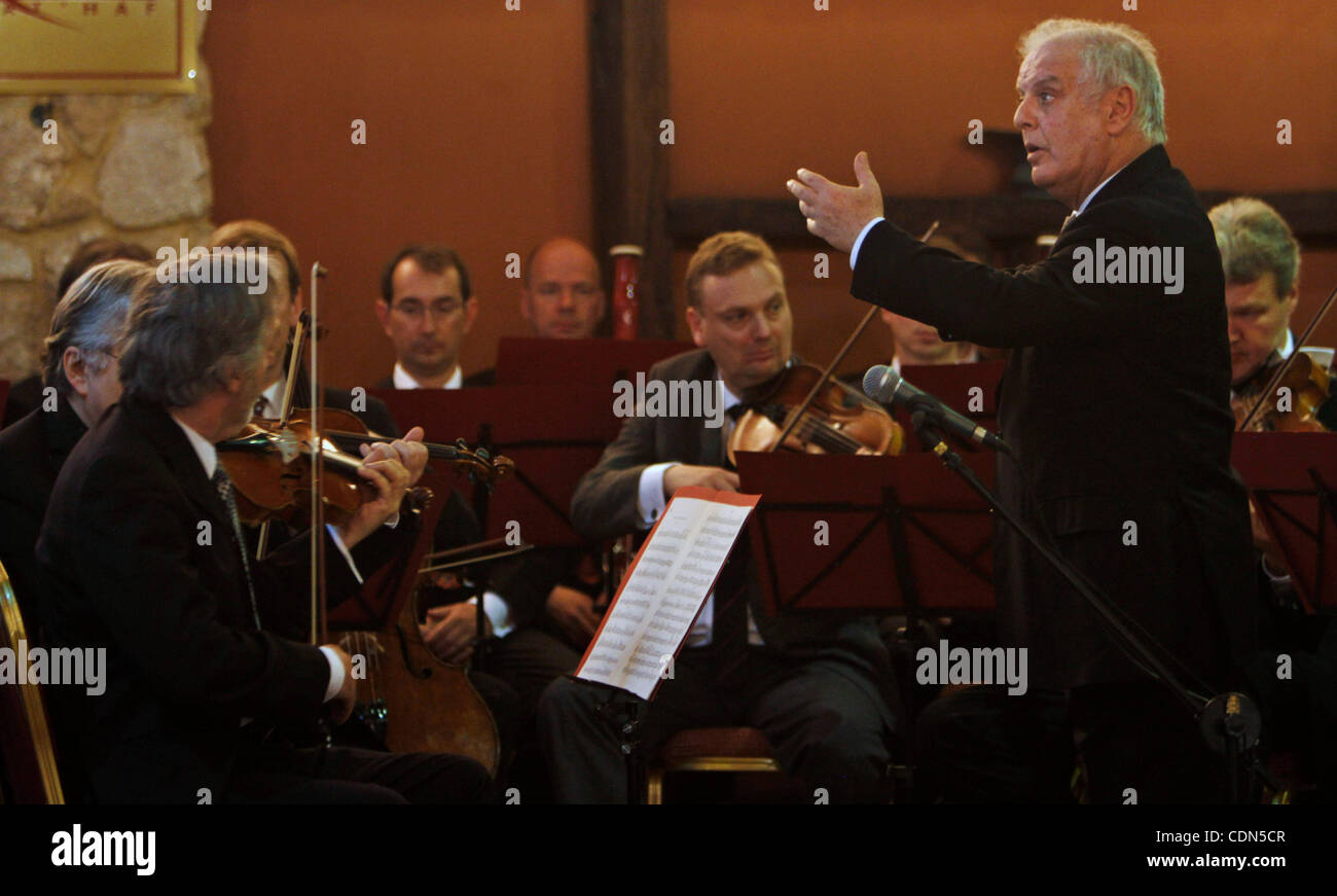 Israeli Maestro Daniel Barenboim, UN Messenger of Peace, conducts the ...