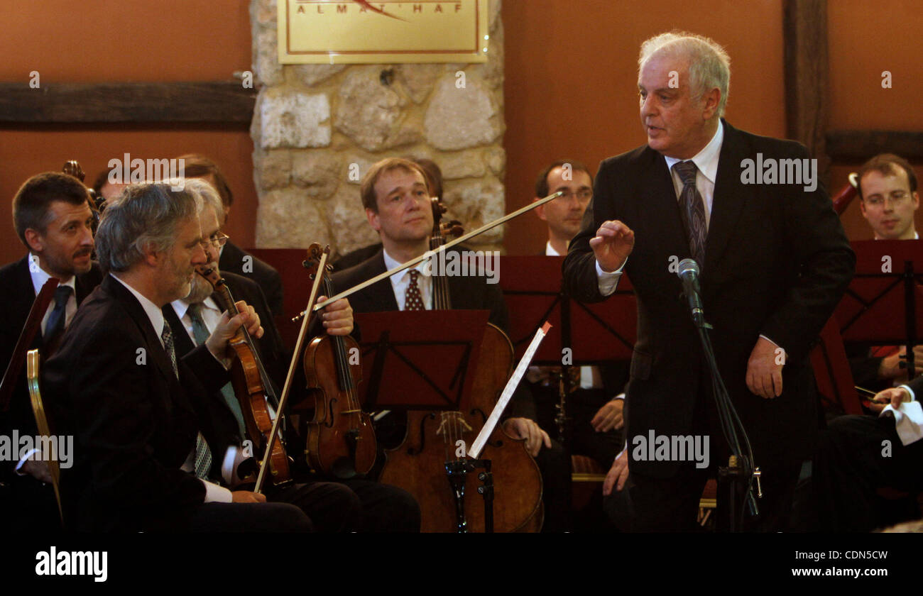 Israeli Maestro Daniel Barenboim, UN Messenger of Peace, conducts the ...