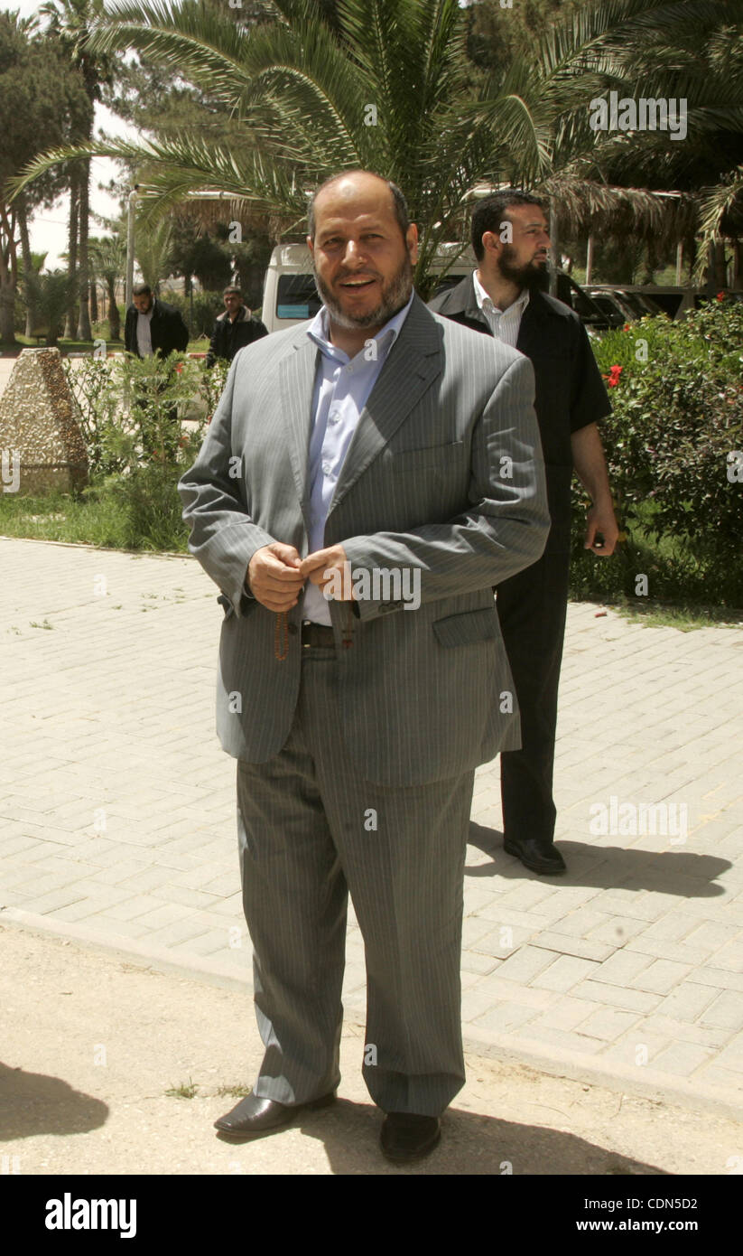 Senior member of the Islamic Hamas movement Khalil al-Hayeh arrives at ...